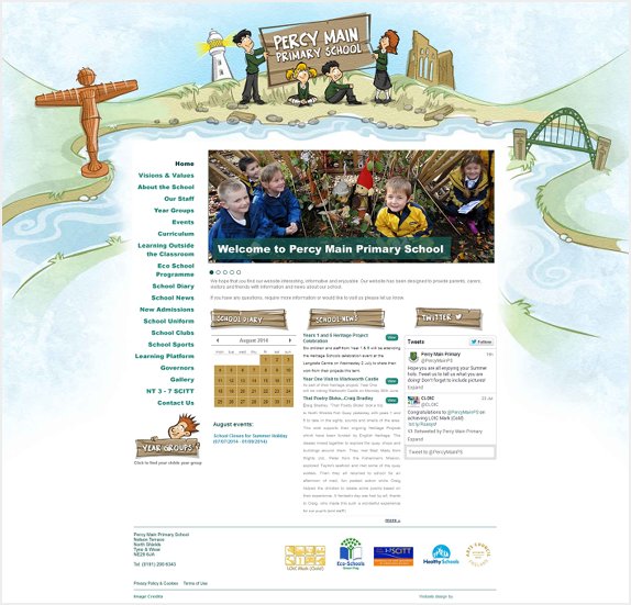 Percy Main Primary School | Website Design Newcastle